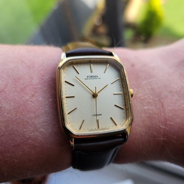 Vintage 1985, GOLD, CITIZEN FORMA QUARTZ DRESS WATCH, 6031-G07664 ...