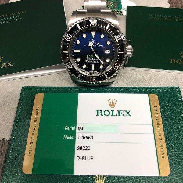 Rolex DEEPSEA Ref 126660, never worn, full set, new movement ...