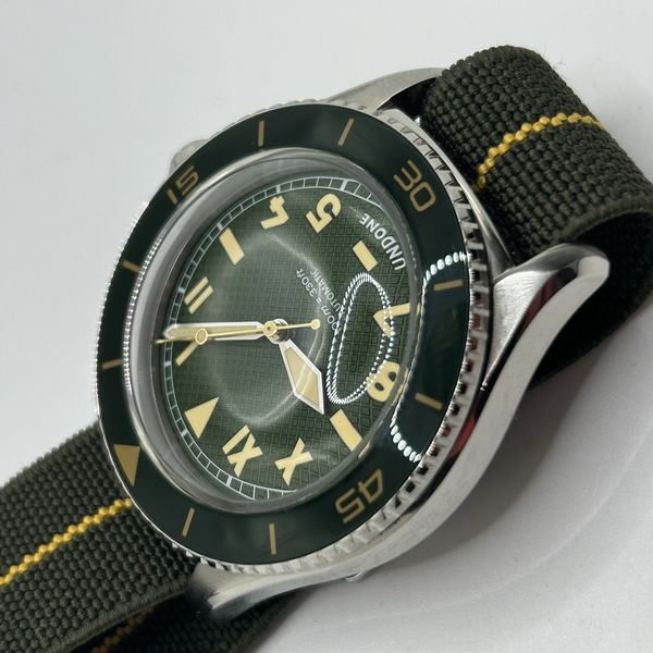 Undone Basecamp Cali Green Automatic Watch Green NATO strap ...
