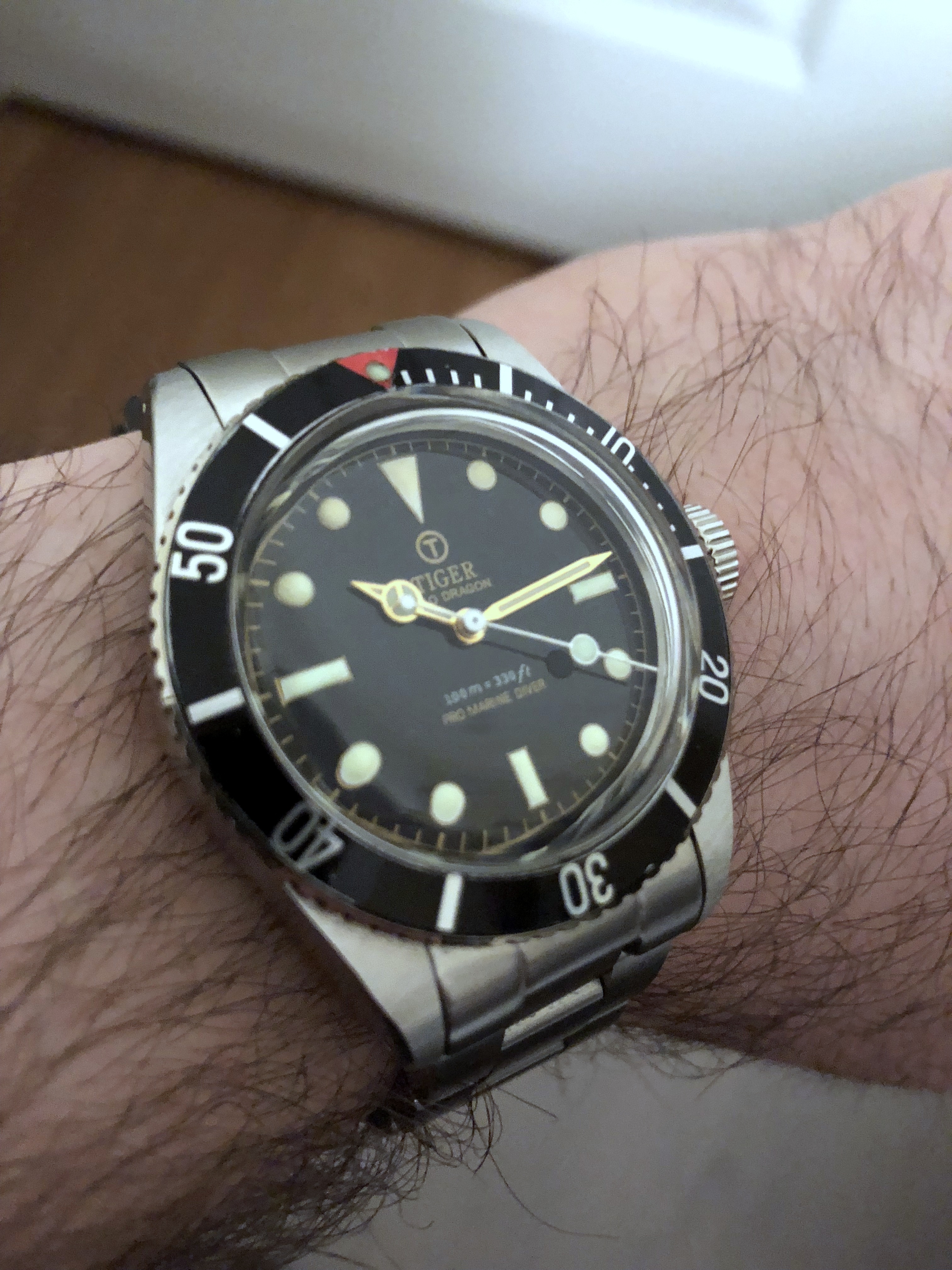 [WTS] Modded Tiger Concept Rolex Submariner 6538 Big Crown Homage ...
