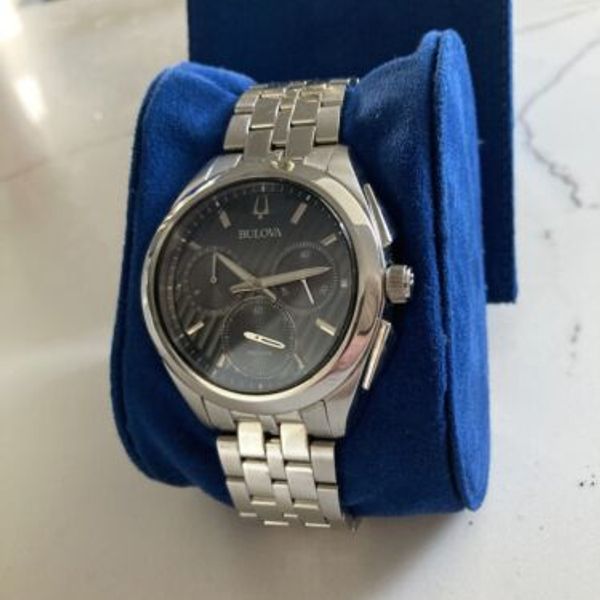 Bulova CURV Menâ s Watch (96A186) Worlds 1st Curved Chronograph. 262khz ...