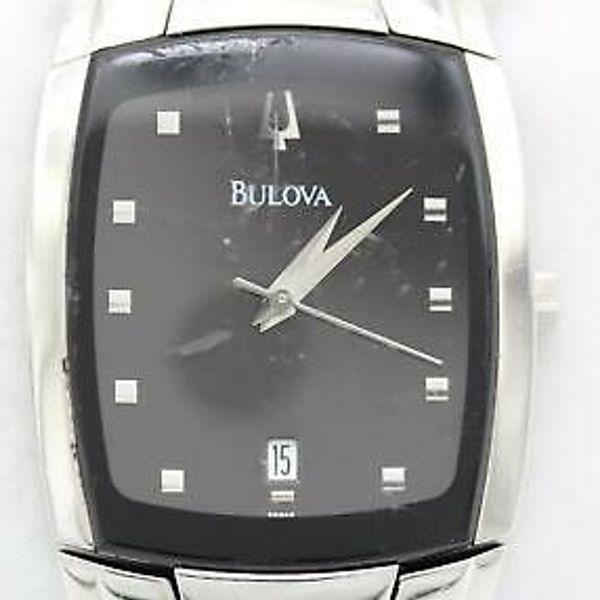 Bulova (96G46) - 30 x 40mm Stainless Steel Case - Quartz Movement ...
