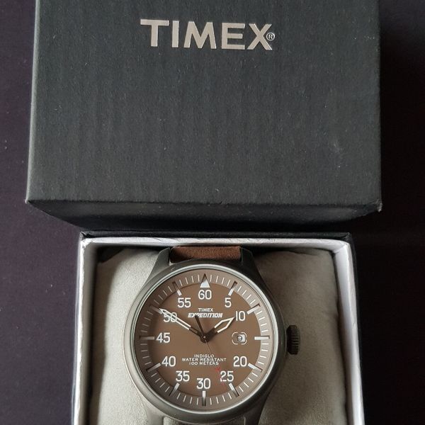 Timex Expedition T49874 Stanley Indiglo Watch - box | WatchCharts ...