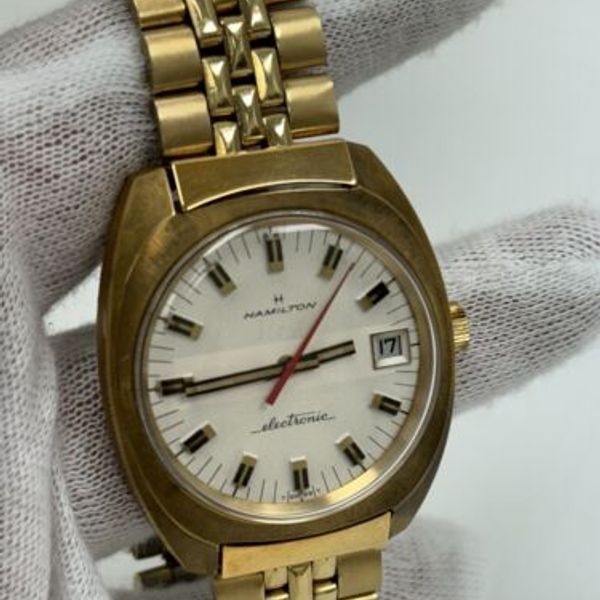 Vintage Hamilton 683 Electronic 13 Jewel Men's Watch-Keeps Time 37mm ...