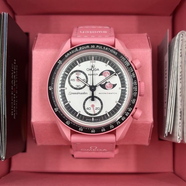 OMEGA X SWATCH BIOCERAMIC MOONSWATCH MISSION TO THE PINK MOONPHASE ...