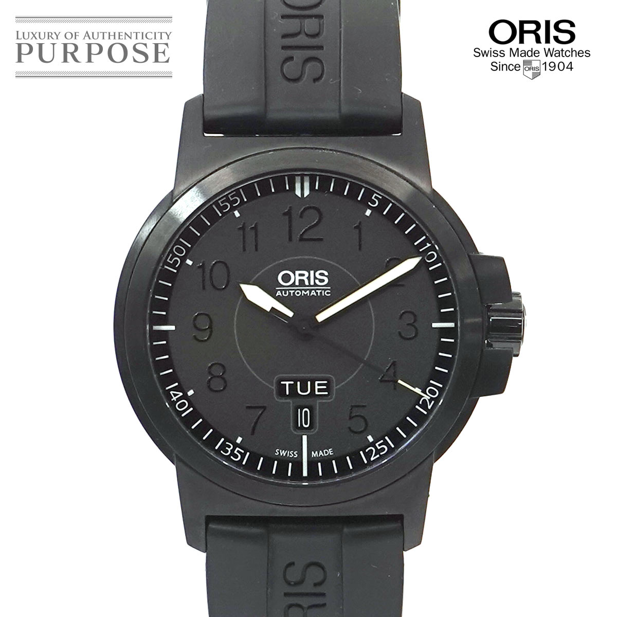 Oris ORIS BC3 Advanced Day-Date 7641-47 Men's Watch Black Dial Back ...