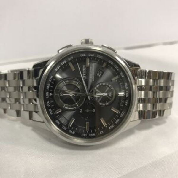 CITIZEN World Time A-T Perpetual Chronograph Men's Watch - AT8110-53E ...