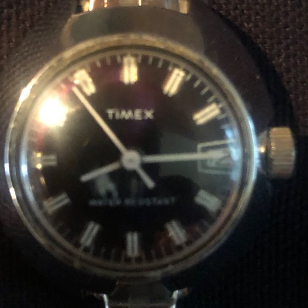 TIMEX ELECTRIC BLUE FACE LADIES VINTAGE WRISTWATCH | WatchCharts ...