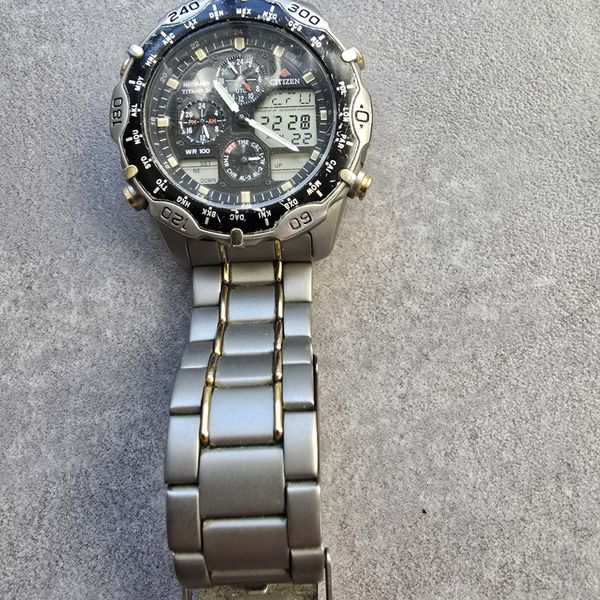 Wristwatch Men's Citizen Promaster Navihawk C300 Chronograph Titanium ...