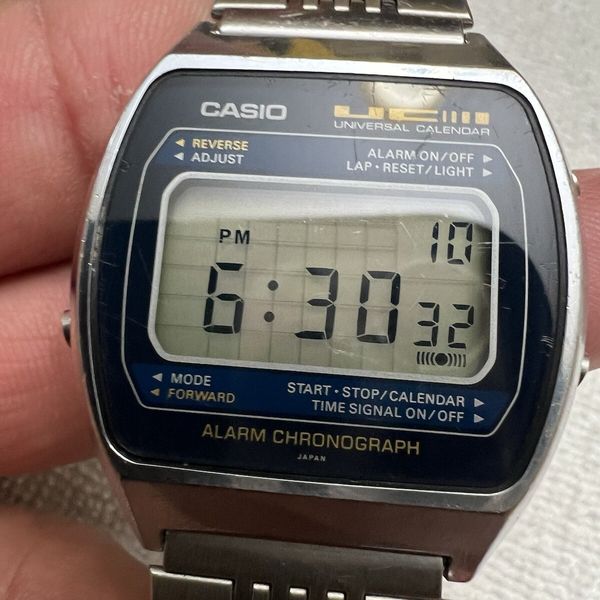 RARE VINTAGE CASIO 79QS-39 UNIVERSAL FULL MONTH CALENDAR ALARM ...