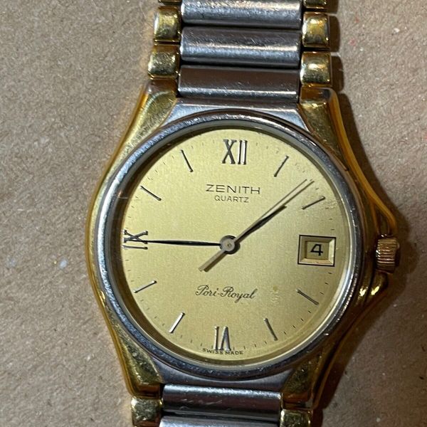 zenith port royal quartz ,Black And Gold Tone With Screw Crown No85 ...