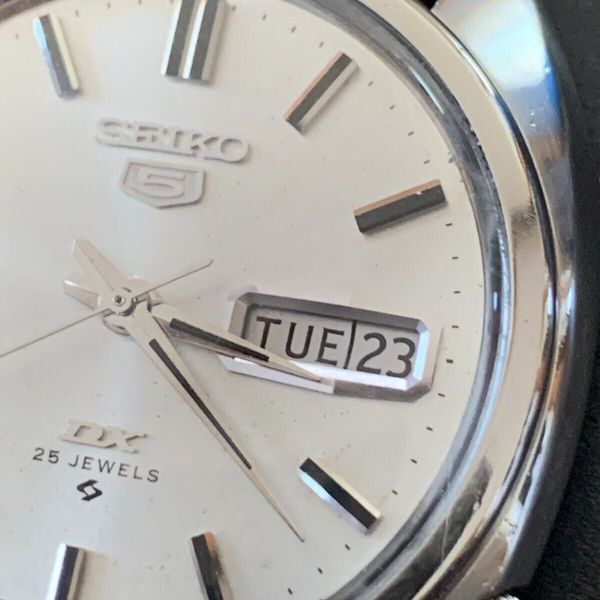 Seiko 5 DX Automatic 6106-7000 1970s Vintage Watch deluxe day date 36mm Men's JP | WatchCharts ...
