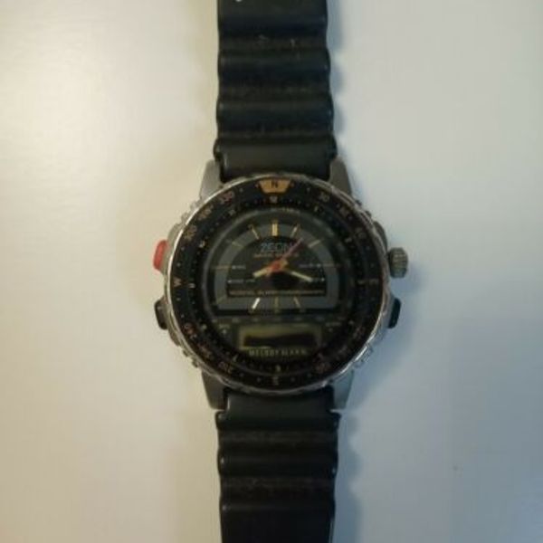 VINTAGE ZEON DIVER DIGITAL WRIST WATCH MELODY ALARM CHRONO | WatchCharts