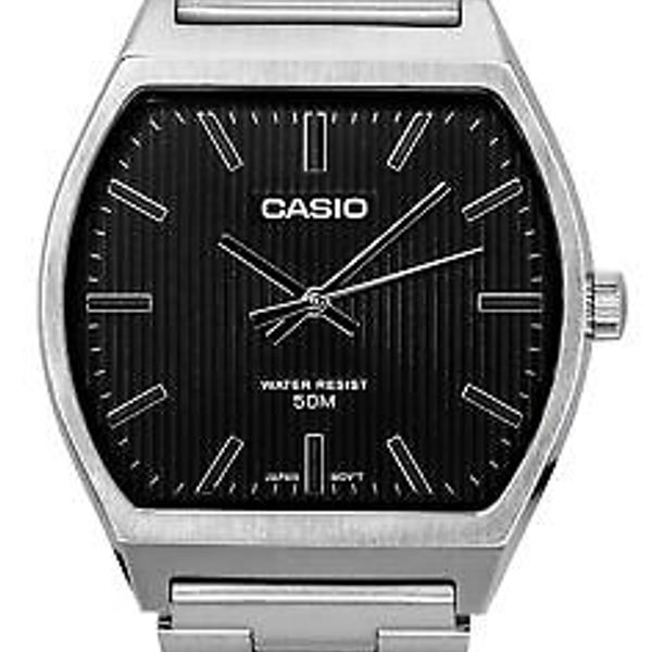 Casio Standard Analog Stainless Steel Black Dial Quartz MTP-B140D-1A Men's Watch | WatchCharts ...