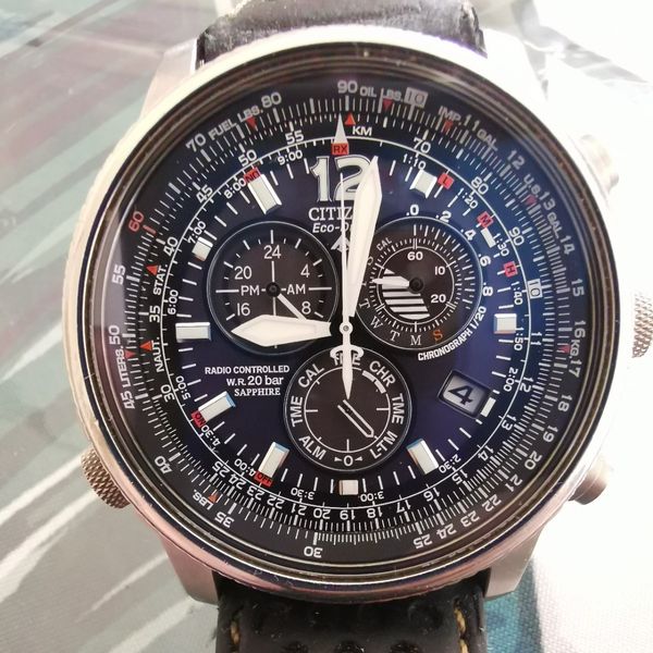 Citizen Promaster Eco Drive chronograph E670-S035899 GN-4W-S WR 20 43mm ...