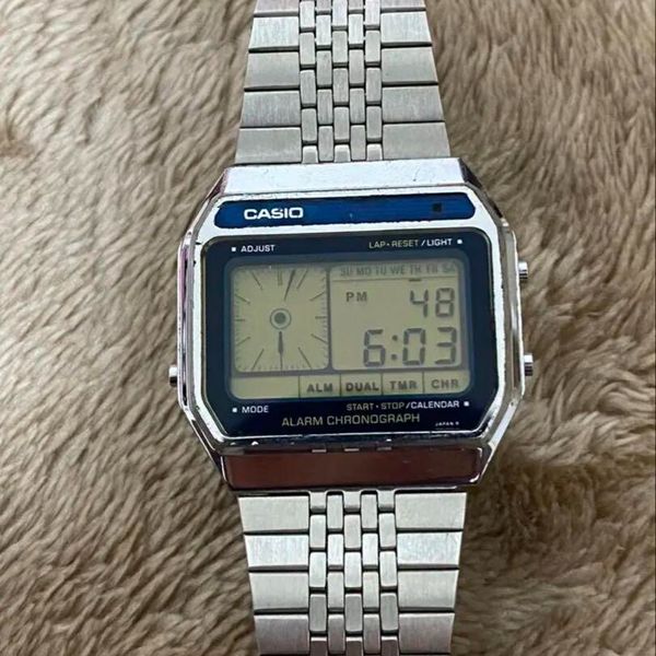 80's Casio AX-210 Alarm Chronograph Digital Watch Module working Rare Used | WatchCharts Marketplace