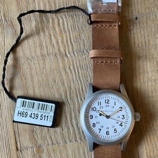Hamilton Khaki Field Mechanical White Dial 38mm H69439511 | WatchCharts ...
