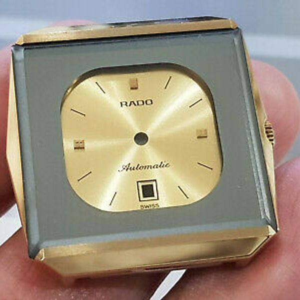 NEW OLD STOCK CASE VINTAGE RADO DIASTAR 565.3071.2 gold color ...