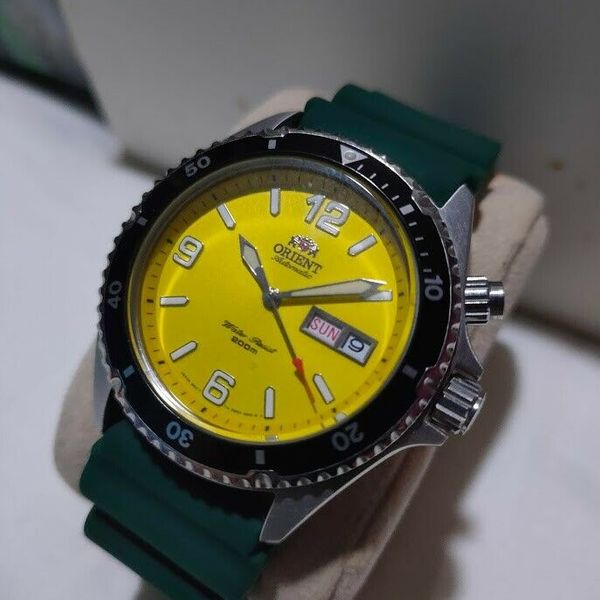 Rare Orient Mako (Bumblebee) Yellow Dial Automatic Diver Watch ...