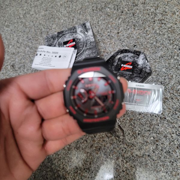 FS: Red Black Casio "CasiOak" G-Shock Bluetooth - GAB2100BNR-1A GAB2100 ...