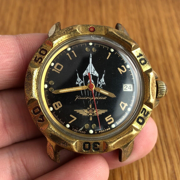 Watch Vostok Komandirskie Wostok Vintage Wristwatch USSR Rare Russia ...