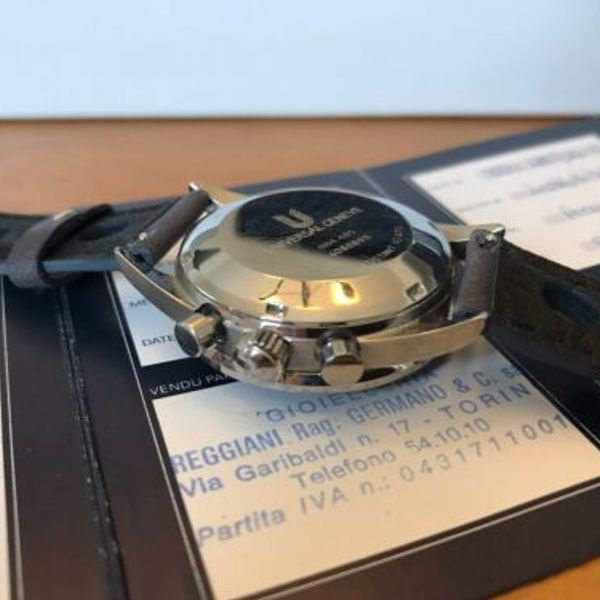 Universal Geneve Compax 1950 Blue Bezel 884.485 Panda Chronograph *Full ...