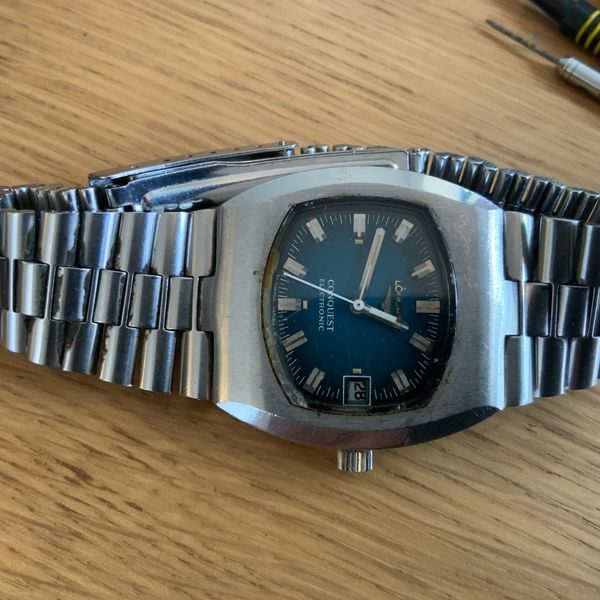 Vintage Longines Conquest electronic,date,stainless steel,Men ...