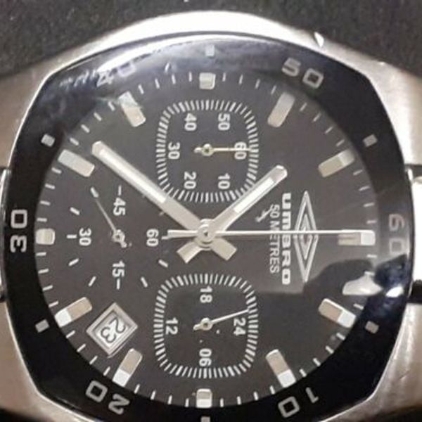 Umbro Metal Chronograph Watch - 50 Metres - Small Size - Very Good ...