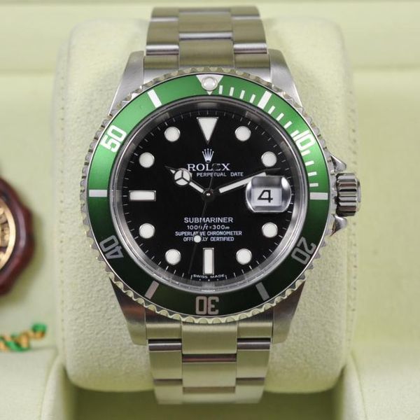 FS: Rolex Submariner 16610LV 50th Anniversary Sub aka Kermit - VG - Box ...
