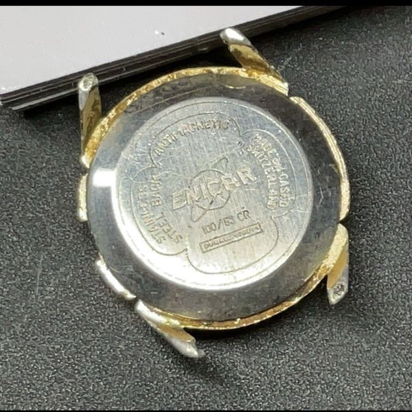 Vintage Enicar Ultrasonic Gold Tone Watch For Parts Or Repair ...