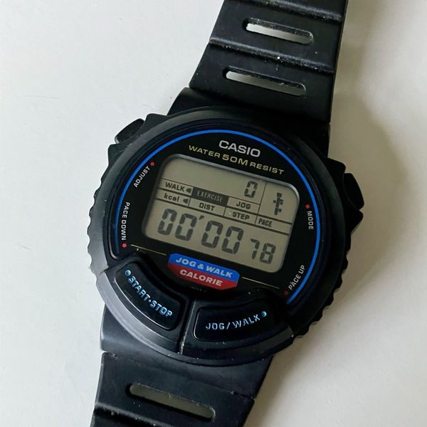 Vintage Casio JC-11 [880] Jog & Walk Pacer Running Man LCD Digital ...