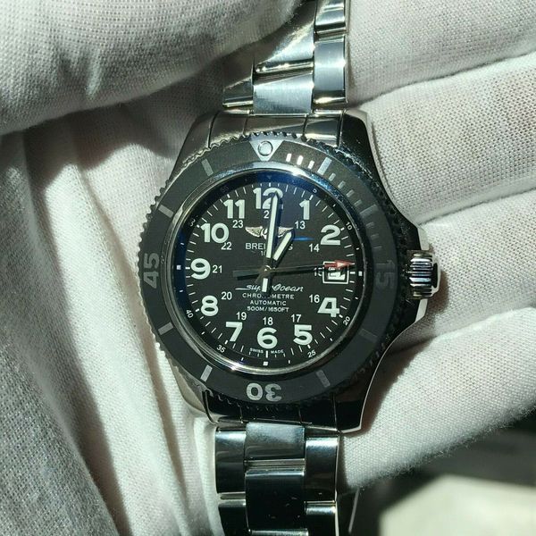 Breitling Superocean II 42mm A17365 MSRP $4k Men’s Automatic Black ...