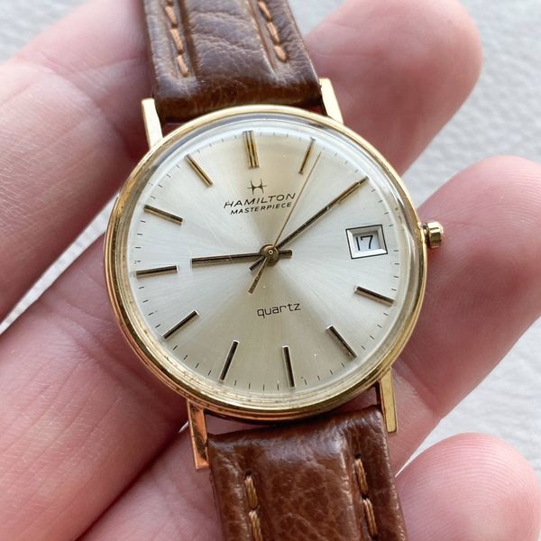 [WTS] Hamilton Masterpiece Quartz - Pfizer employee retirement watch ...