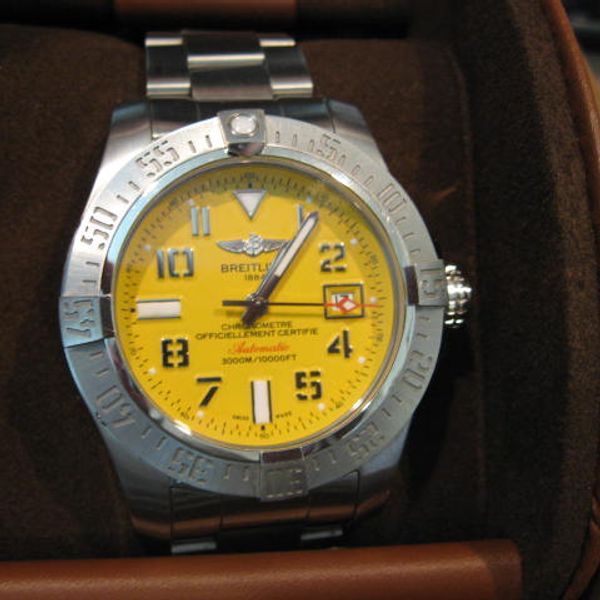FS: Breitling Yellow Dial Avenger 2 SEA Wolf A17331 | WatchCharts