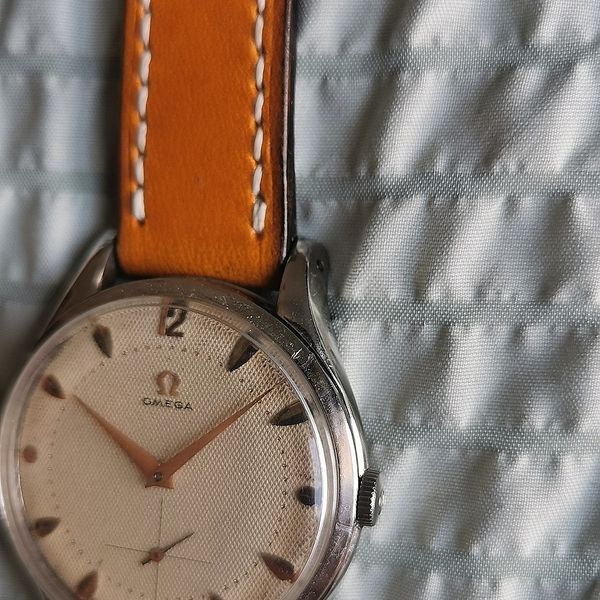 Vintage Omega Watch Jumbo 38mm Honeycomb dial | WatchCharts Marketplace
