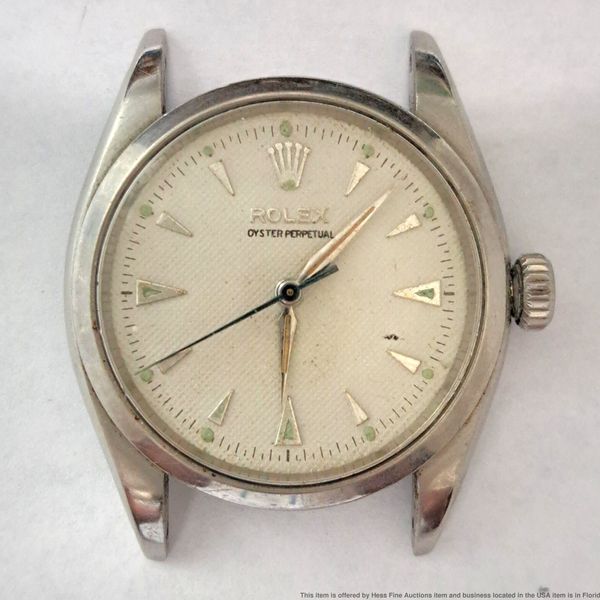 6422 Scarce 1955 Original Textured Dial Rolex Oyster Perpetual ...