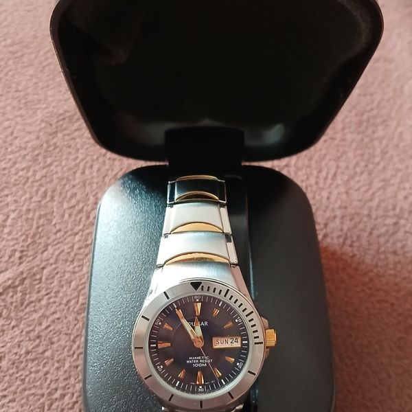 MENS PULSAR SEIKO KINETIC SPORTS WATCH - WITH INSTRUCTION MANUAL AND ...