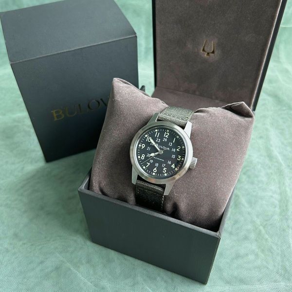 NEW Bulova VWI Special Edition HACK Automatic Black Dial Men's 96A259 ...