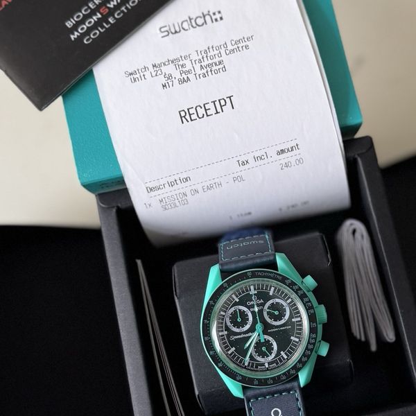 OMEGA X Swatch Moonswatch-Mission on Earth Polar Lights-receipt ...