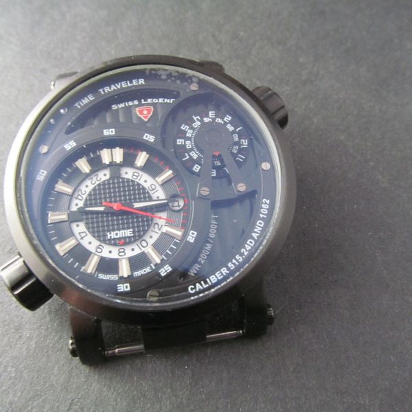 FS Swiss Legend Time Traveler dual movement watch, new batteries, no ...