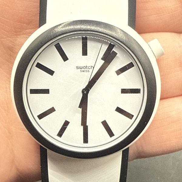 SWATCH PNW100 POPMOVING WATCH BLACK/WHITE | WatchCharts Marketplace