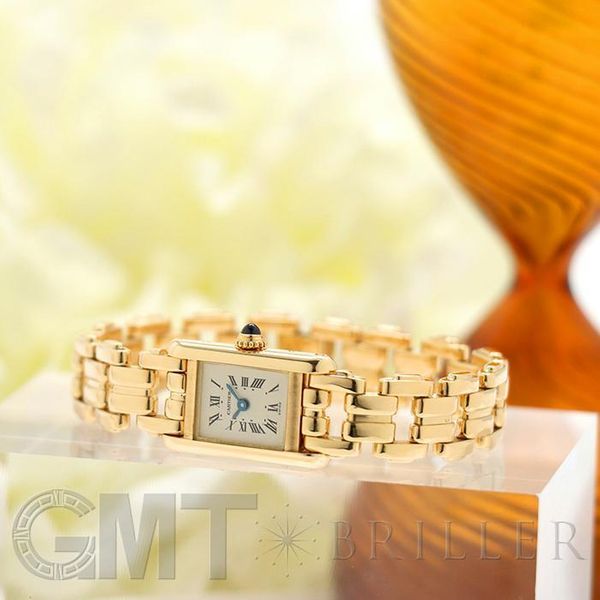 Cartier mini tank 828003 CARTIER used ladies watch free shipping ...