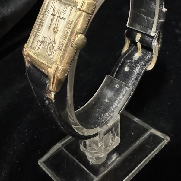 Vintage Bulova Tank Watch Unisex 21mm 10K Gold Filled Art Deco Manual ...
