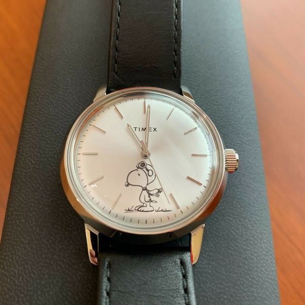 Timex Marlin Automatic Peanuts Snoopy Flying Ace 40mm: Pre-owned ...