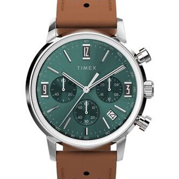 Timex Brown Mens Chronograph Watch Marlin Chrono TW2W10100 ...