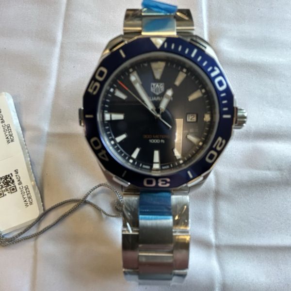 TAG Heuer Aquaracer Blue Men's Watch - WAY201C.BA0746 | WatchCharts ...