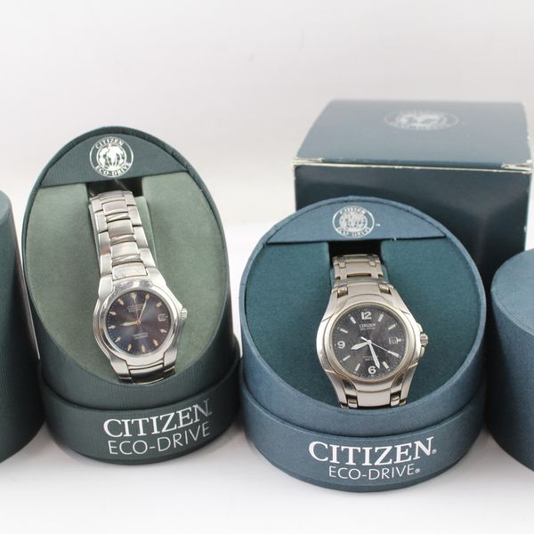 Mens Assorted Citizen Eco Drive Boxed Watches Quartz UNTESTED x 2 ...