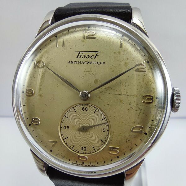 TISSOT Antimagnetic Ref. 6181 Oversized 37.5mm Vintage 1940's Manual ...
