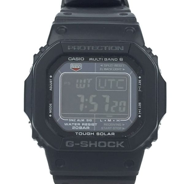 [Used] CASIO G-SHOCK / Solar watch / Digital / Resin belt / BLK / BLK ...