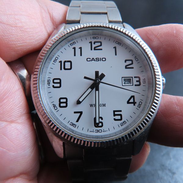 MTP-1303 Casio White Dial WR 50M Quartz Men Watch | WatchCharts Marketplace